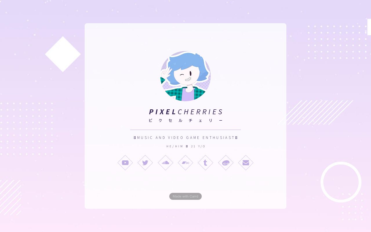 pixel's carrd page!